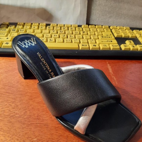 Rangoni | Shoes | Valentina Rangoni Darius Slide Black Etoile Made In ...